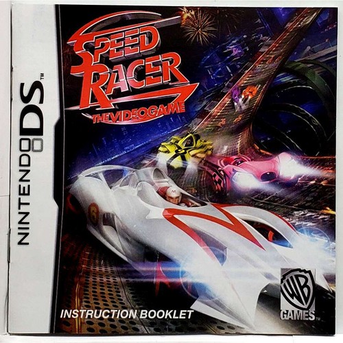 (Manual Only) Speed Racer Video Nintendo DS Pristine Authentic | eBay