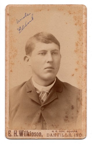 CIRCA 1880s CDV E.H. WILKINSON HANDSOME YOUNG MAN IN SUIT NAMED ...