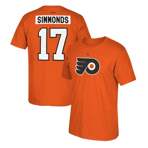 Wayne Simmonds Reebok Philadelphia Flyers Premier Orange Jersey T-Shirt ...