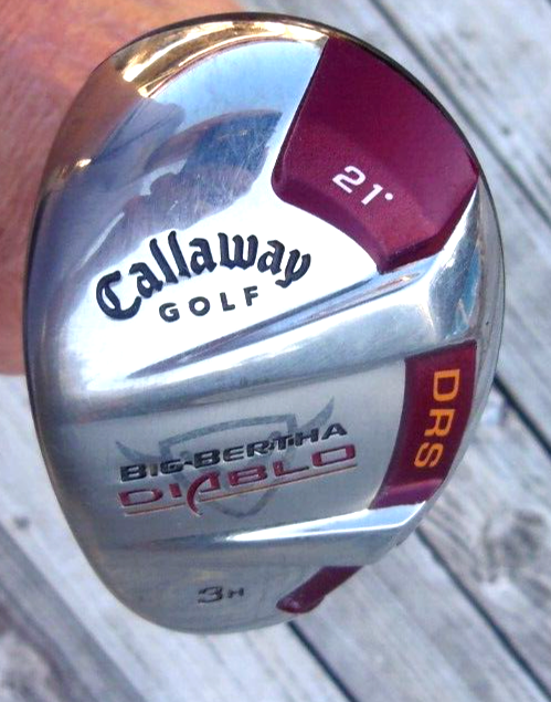 LEFTY Callaway Big Bertha Diablo DRS 3H Hybrid 21* Reg Flex Graphite 41 ...