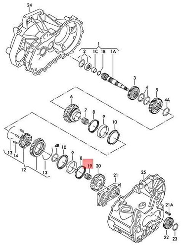 Genuine VW AUDI SKODA SEAT 50 Ameo Beetle Cabrio needle bearing ...