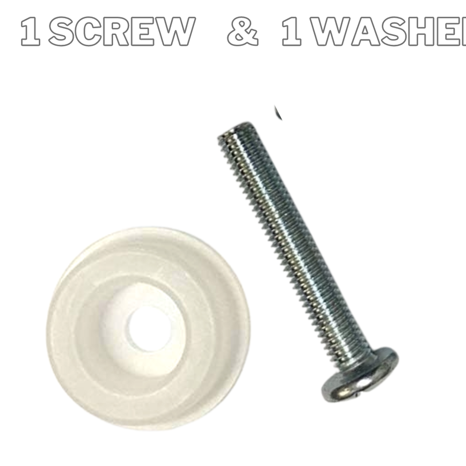 1-8x HEADBOARD FIXING SCREW BOLTS COMPLETE WITH PLASTIC WASHER PACK ...