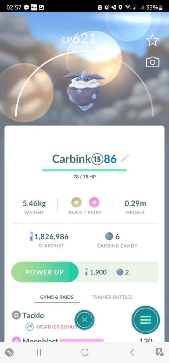 Pokemon Carbink Evolution