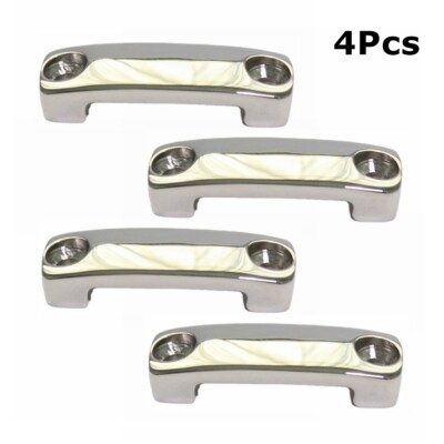 4 Pcs 316 Stainless Steel Boat Deck Fitting Rope Tie Down Eye Strap ...
