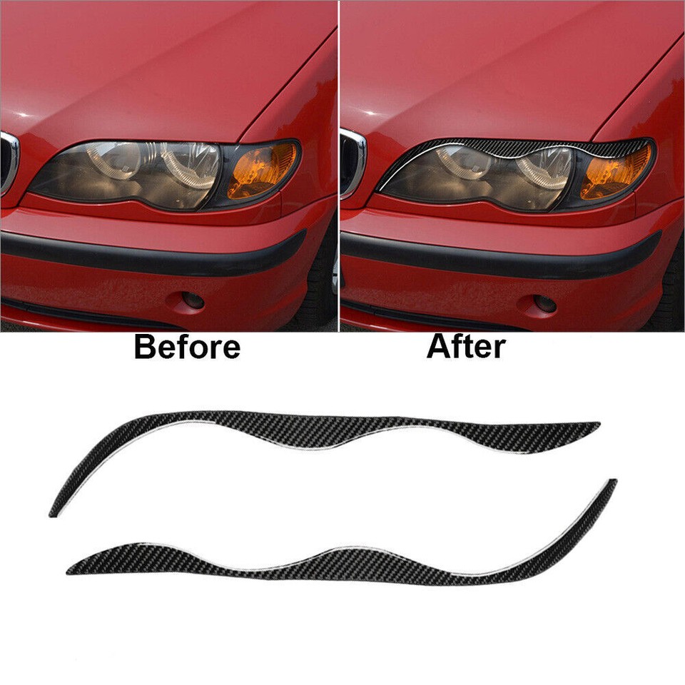 40Pcs For BMW 3 Series E46 1998-05 Carbon Fiber Full Interior Kit Cover ...