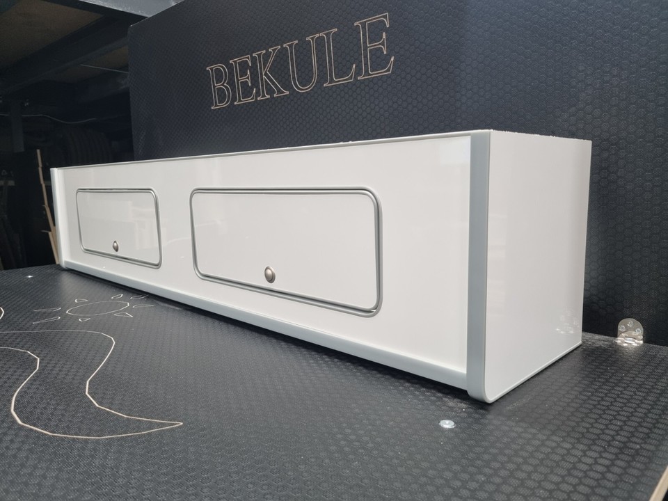 1200mm Campervan Overhead Lockers camper RaceVan lightweight ply Gloss ...