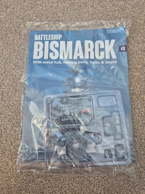 1/200 HACHETTE BUILD THE BISMARCK SHIP MODEL BATTLESHIP ISSUE 43 INC ...