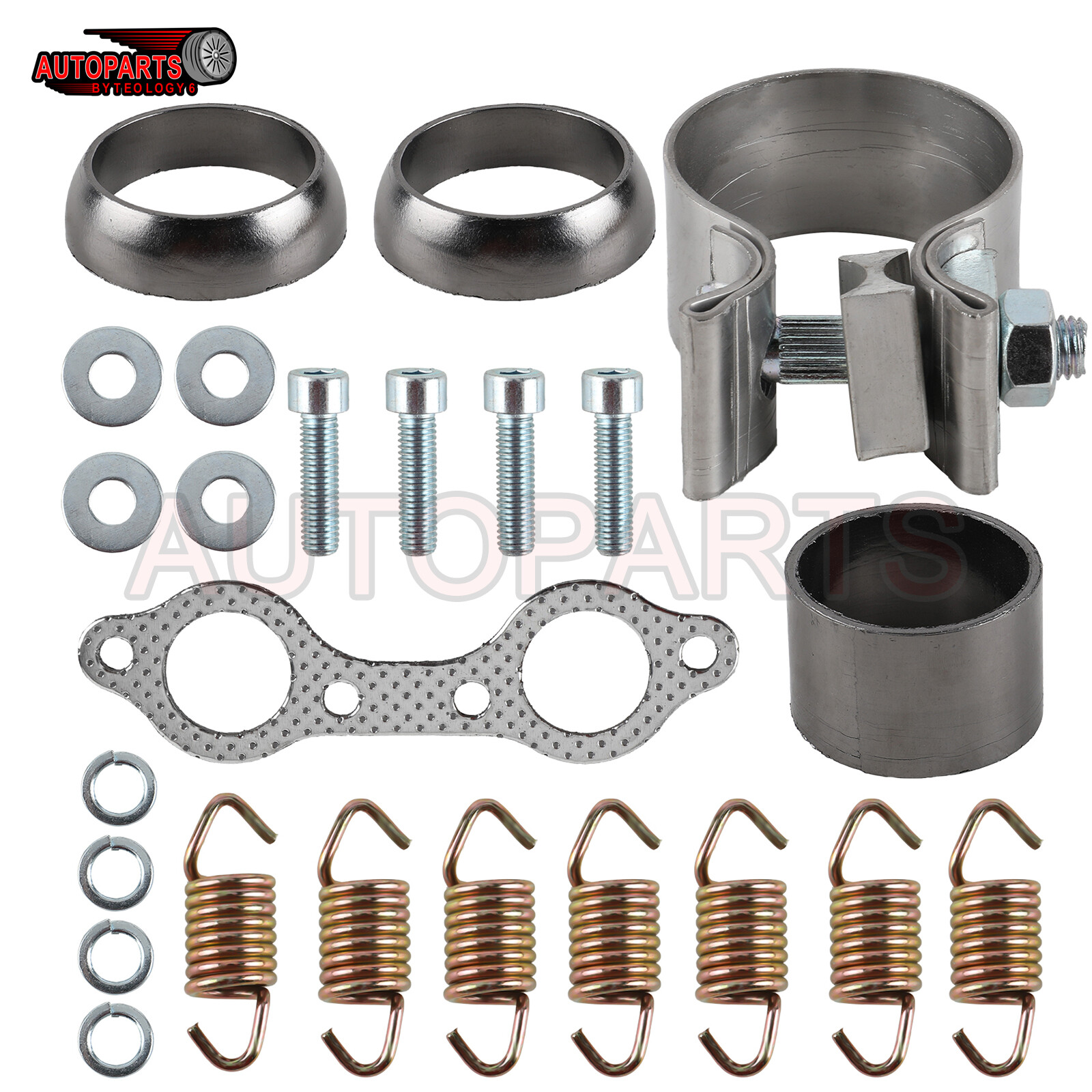 Exhaust Muffler Gasket Spring Kit for Sportsman 600 03-05 Sportsman 700 ...