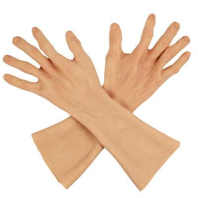 Silicone Prosthesis Hand Sleeve Highly Simulated Skin Artificial Arm ...
