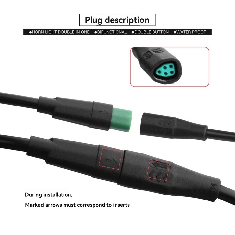 Electric 1T1 Cable Electric Motor Display Connection Cable 1280mm for ...