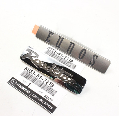 Mazda MX-5 Miata Eunos NA Logo Rear Emblem Badge Set Genuine OEM | eBay