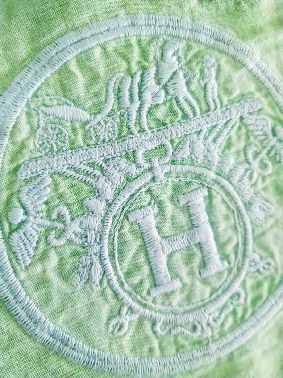 Hermes Paris Embroidered Pocket - Gem