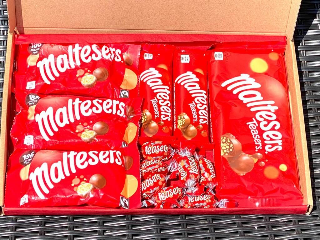 Malteser Sweets Gift Box Personalised Birthday Chocolate Hamper ...