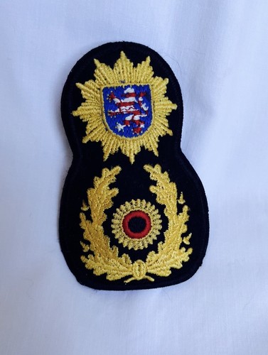 Modern German Water Police Military Officers Visor Hat Cap Badge ...