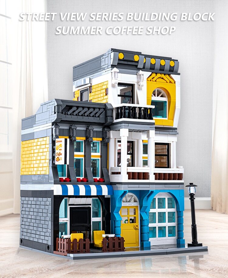 City Street View Building Blocks CAFE Shop Garden Restaurant Store Architecture | eBay