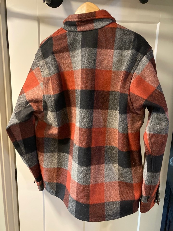 Filson Mackinaw Wool Jac-Shirt Rust Charcoal Black - Only 500 Made ...