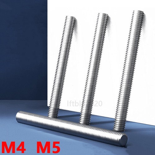 THREADED ROD M4 M5 FULL THREAD STUDDING BAR A2 STAINLESS STEEL VARIOUS ...