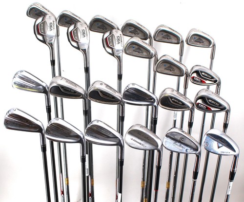 Lot of 40 Golf Clubs — Assorted Brands, Lengths, Lofts, and Flexes ...