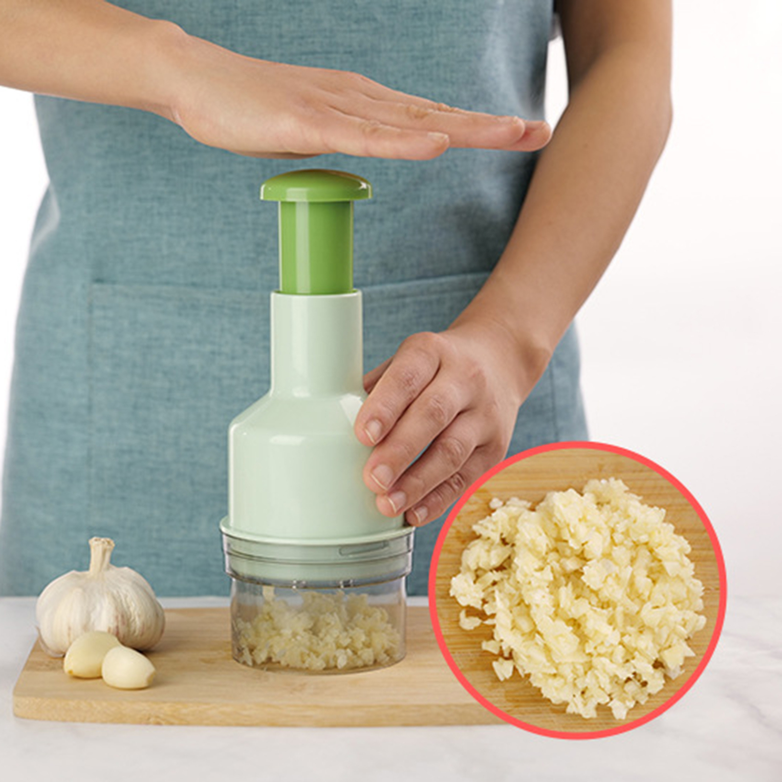 Garlic Blender Sharp Blade Labor-saving Manual Onion Chopper Garlic ...