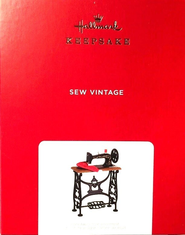 Hallmark Sew Vintage - Santa Sewing Machine Keepsake Ornament 2021 | eBay