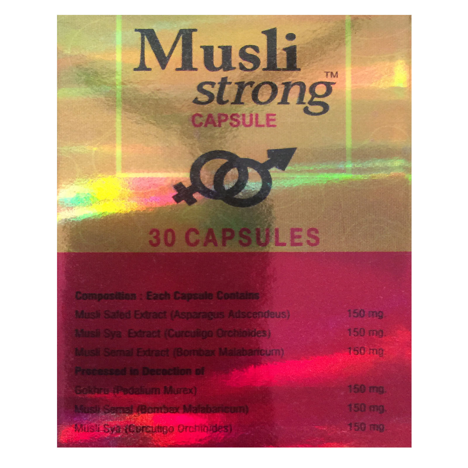 Herbal Sex Power Booster To Increase Endurance 60 Musli Strong + 3 Mast ...
