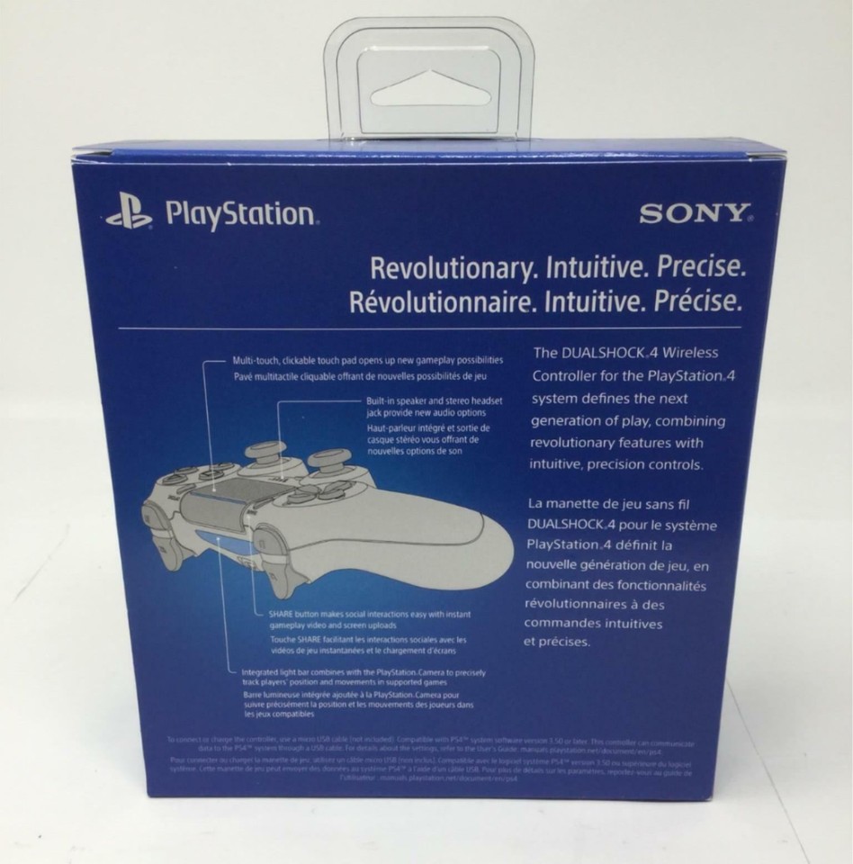 PlayStation 4 DualShock 4 Jet Black Controller [Sony PS4 Wireless BT ...