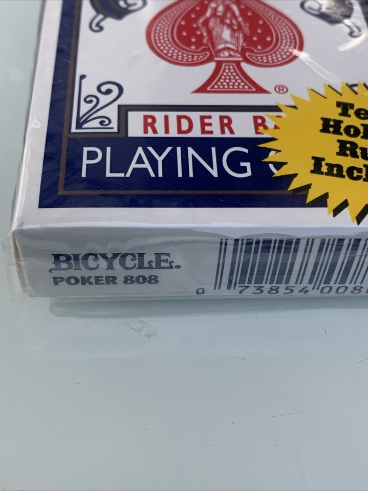 BICYCLE Poker 808 Ohio Blue Seal Rider Back Playing Cards NEW | eBay