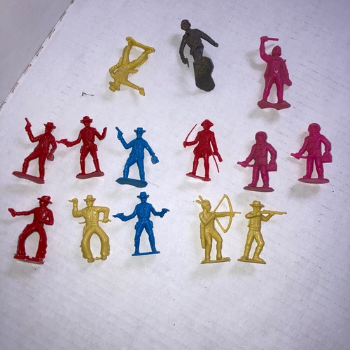 Vintage Tim Mee Toys Plastic Astronauts Lazer Team Spacemen Cowboys Lot ...