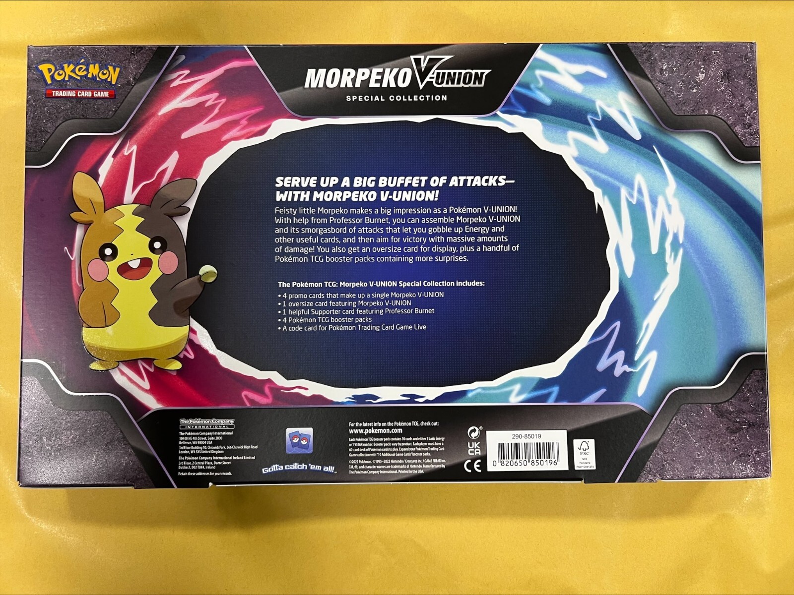 Pokemon TCG Morpeko V-Union Special Collection Card Box - 42 Cards for ...