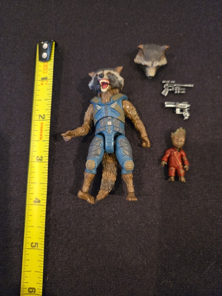 Marvel Legends Guardians Of The Galaxy Rocket-Mini Groot | eBay