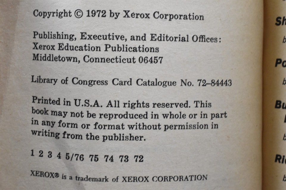 Car and Cycle Stories from Sports Illustrated 1972 by Xerox Education ...