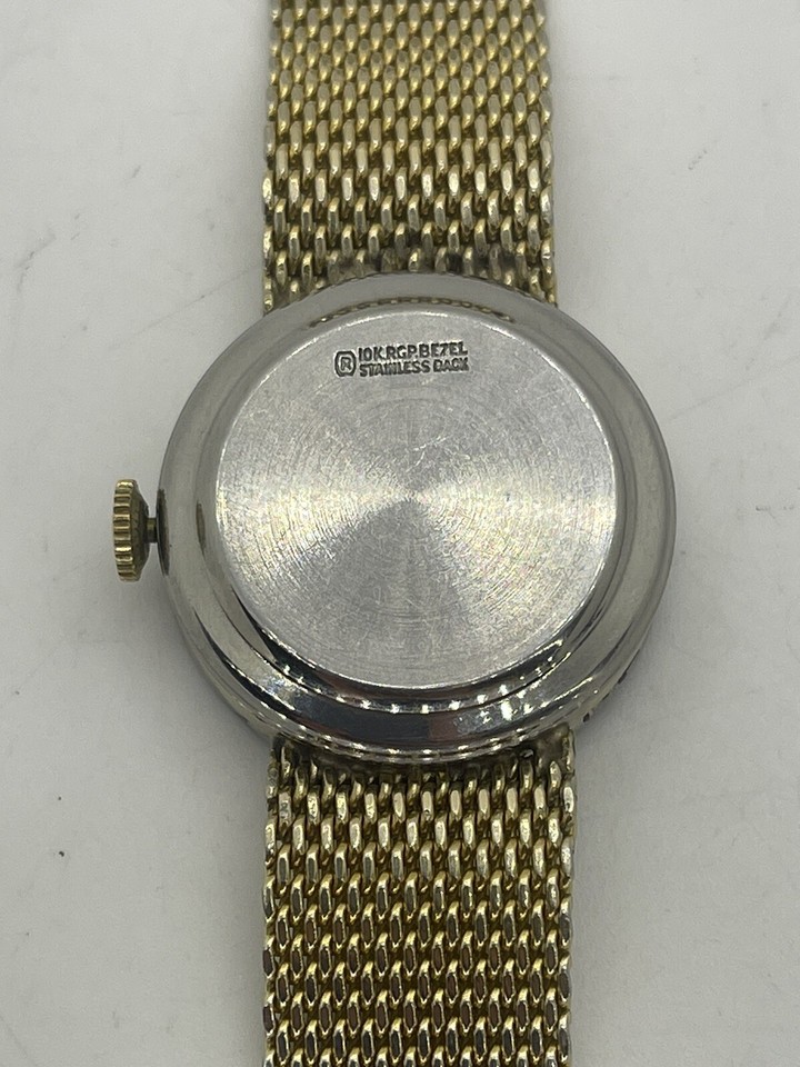 Vtg Ciro Incabloc Bejeweled Mechanical Women's Wrist Watch 10K Rolled ...