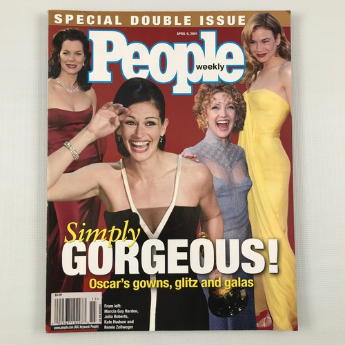 People Magazine April 9, 2001 Subscription Edition Cover: Julia Roberts ...