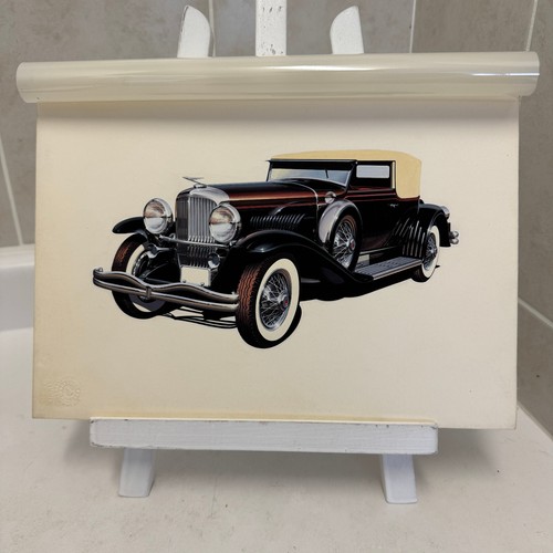 Duesenberg Model J Convertible Automobile Illustration Art Drawing Hand ...