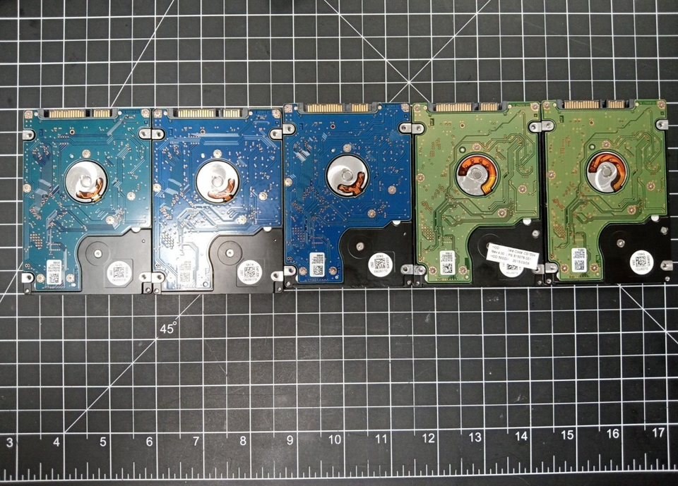 (5) Five HGST HTS545050A7E362 500GB 2.5” SATA 5400 RPM Hard Drives. AS ...