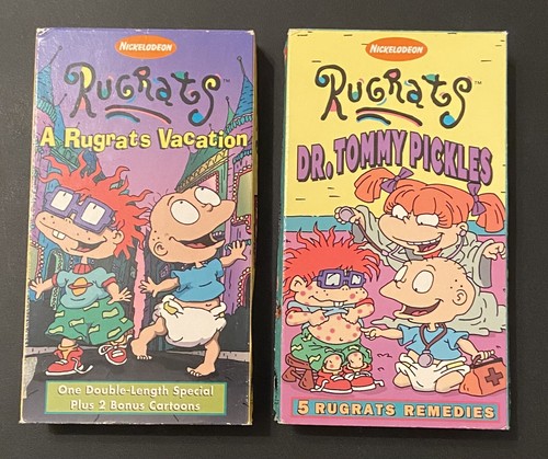Vintage 1997-98 Nickelodeon Rugrats VHS Lot of 2 - Vacation & Dr Tommy ...