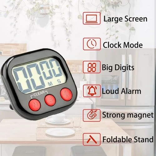 Stopwatch Digital Kitchen Timers Alarm Clock Home Office Study Tool 823909623145 | eBay.de