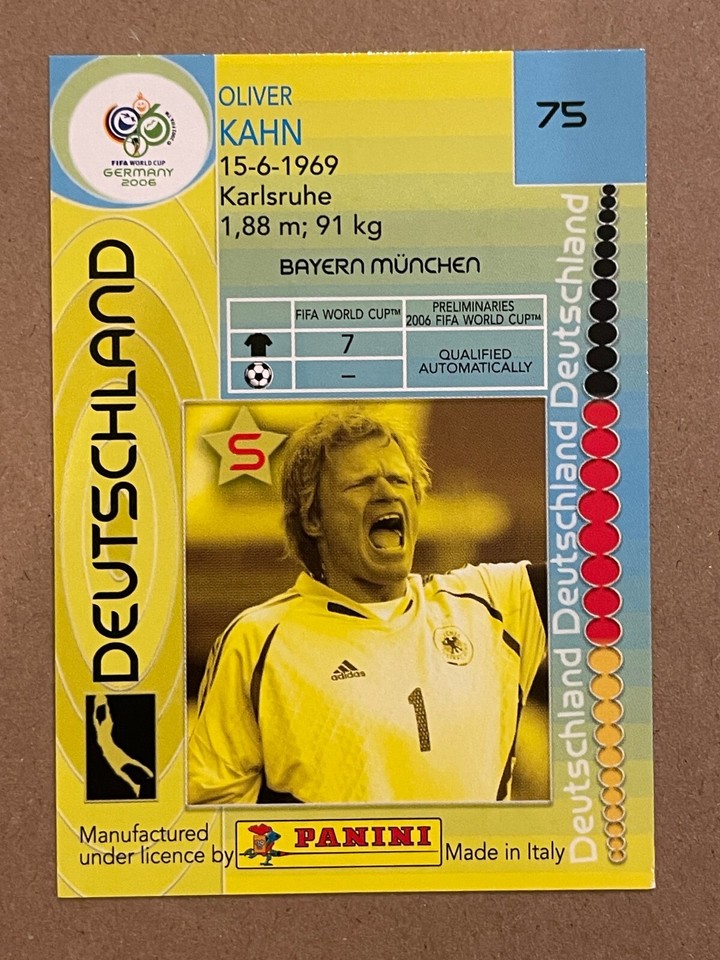 2006 Panini FIFA World Cup Pack Fresh OLIVER KAHN #75 | eBay