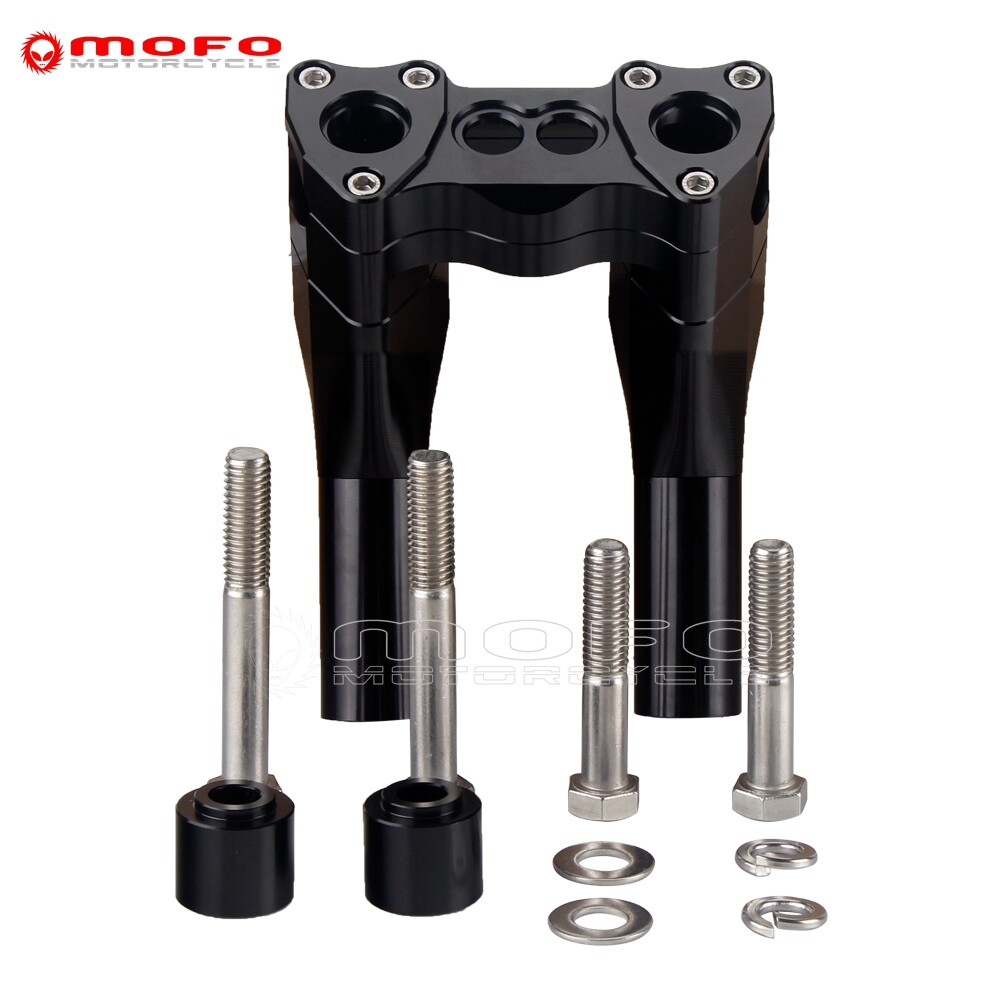 1" Pullback Style Modular Handlebar Risers Kit For Harley Dyna Softail ...