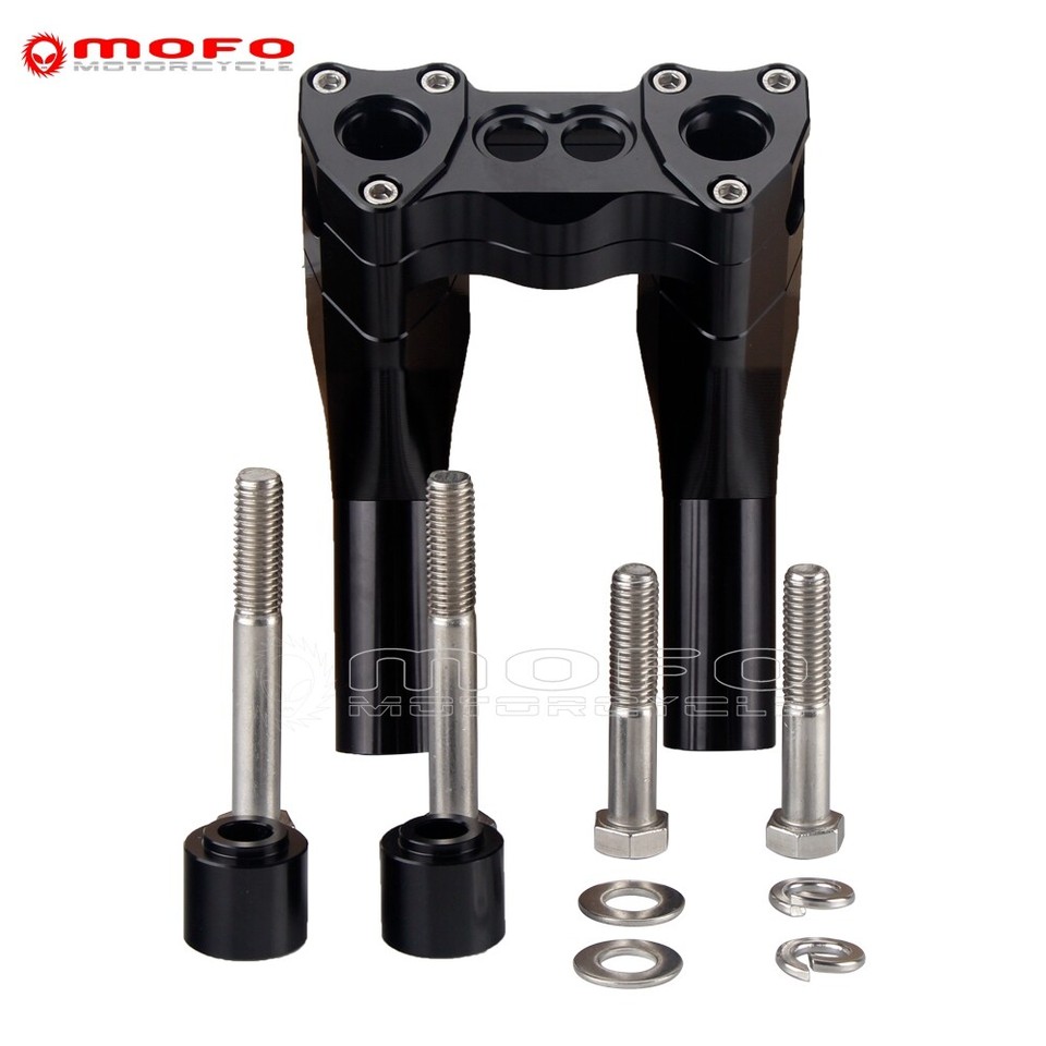 1" Pullback Style Modular Handlebar Risers Kit For Harley Dyna Softail ...