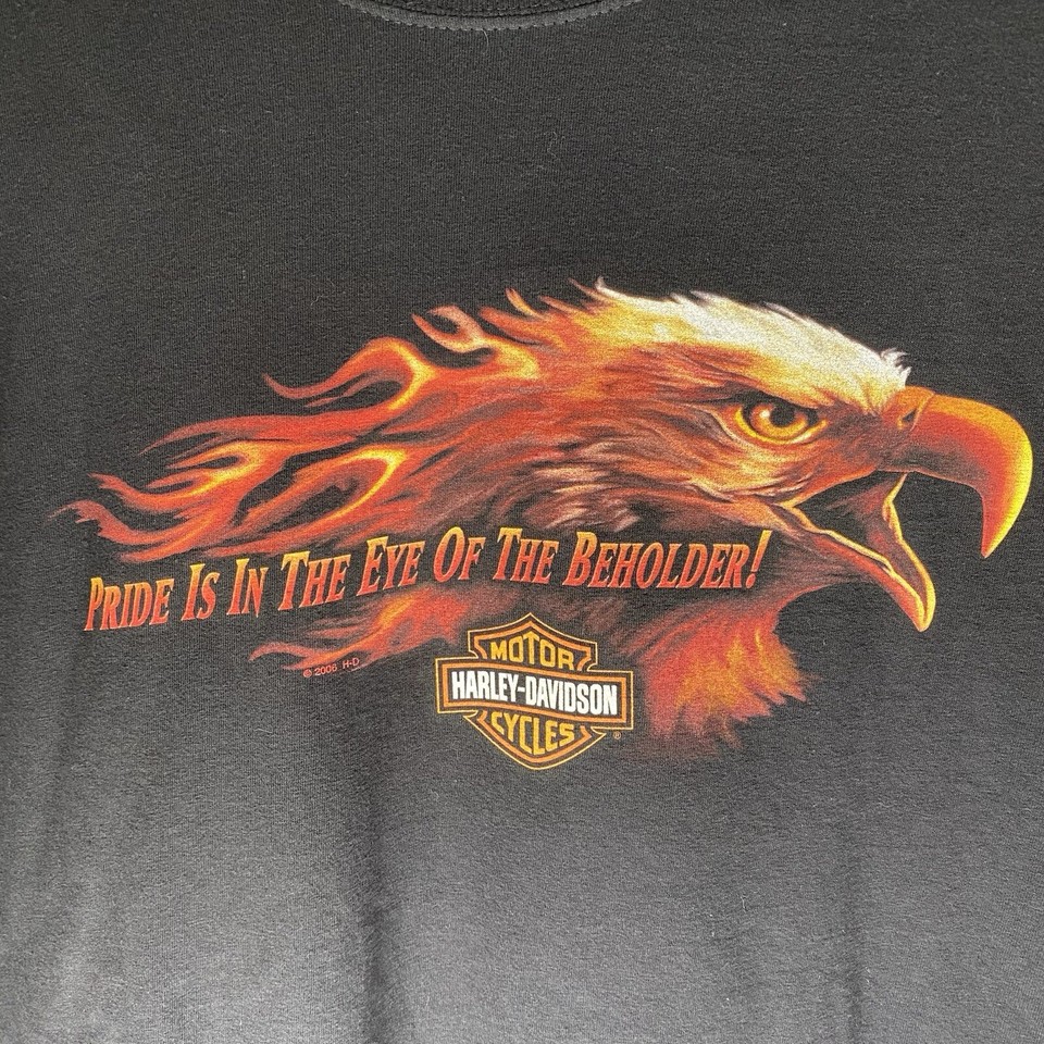 Harley Davidson Shirt Size 3XL Baltimore Maryland Motorcycles Eagle ...