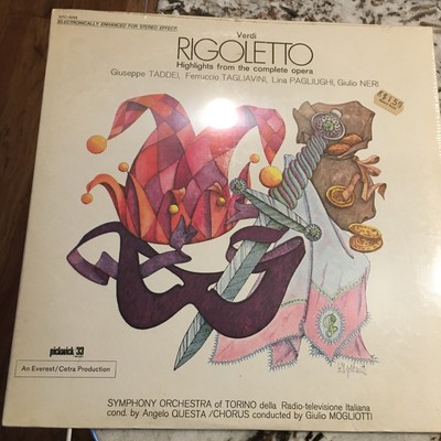 Angelo Questa - Verdi Rigoletto LP New Sealed SPC-4049 Stereo Rare ...