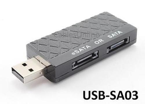 High-Speed USB 2.0 to eSATA/Serial ATA Bridge Adapter CablesOnline USB ...