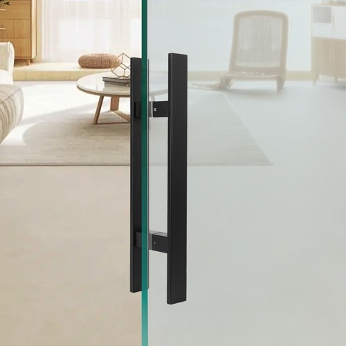 Stainless Steel Double Sided Push Pull Door Handle, H-shaped Door Pull ...