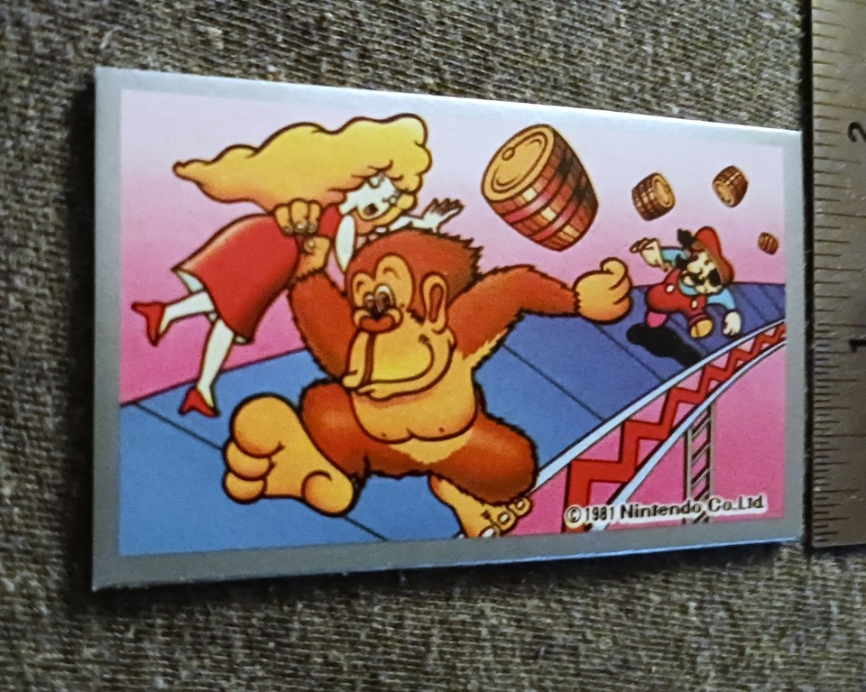 Donkey Kong Famicom Nintendo Near Mint Menko Trading Card Super Mario ...