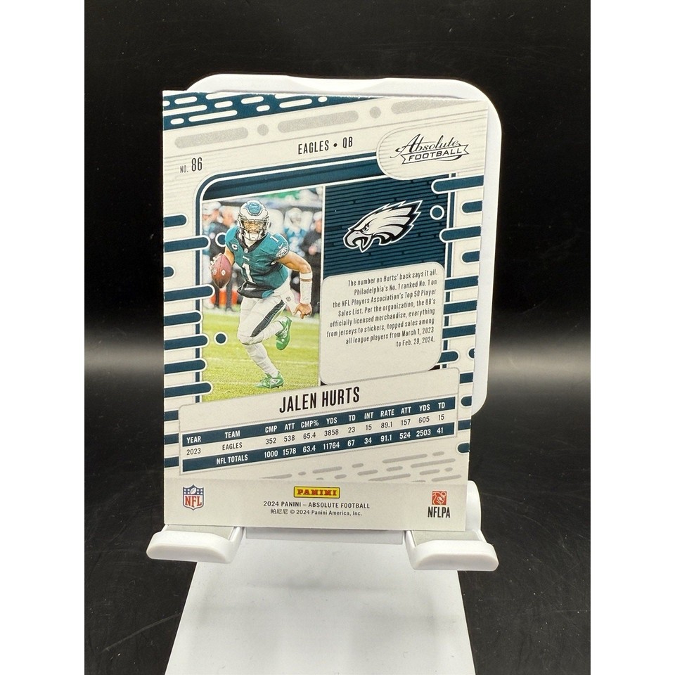 2024 Absolute Football #86 Jalen Hurts - Philadelphia Eagles QB | eBay