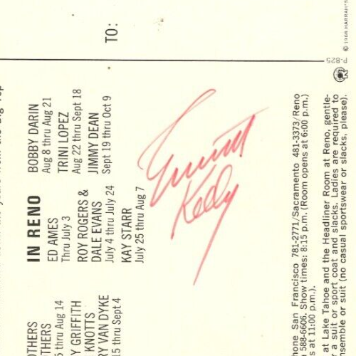 Autographed Pamphlet Emmett Kelly Circus clown character "Weary Willie ...