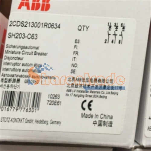 1PCS New ABB Miniature Circuit Breaker SH203-C63 3P- | eBay