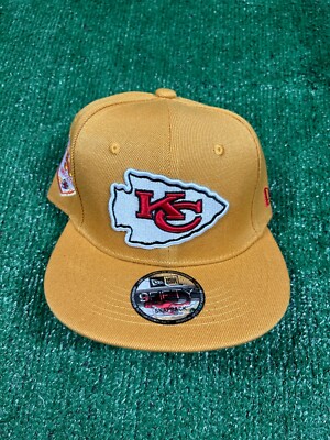 Kansas City Chiefs New Era Tan Color Pack 9FIFTY Adjustable with Side ...
