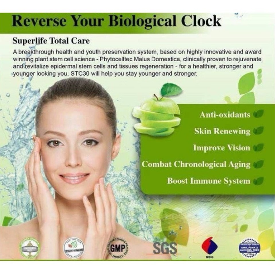 Superlife STC30 Stem Cell Anti Aging Supplement Activator STC Wrinkles ...